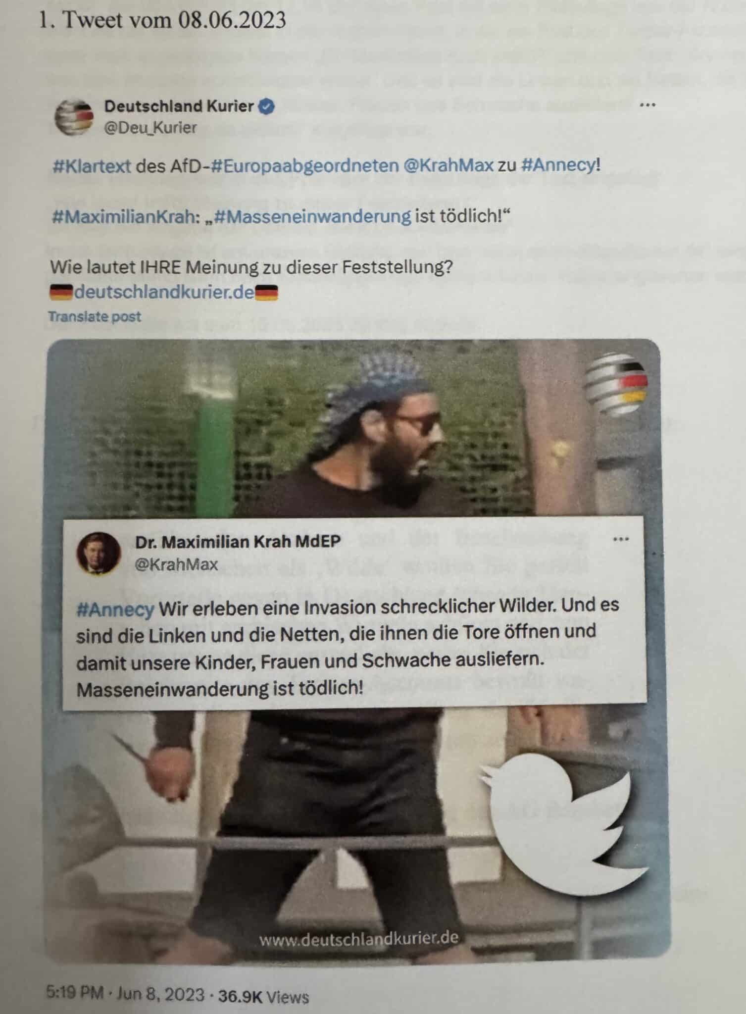 SPD-Innenministerin Faeser stellt Strafanträge gegen DK-Chefredakteur ...