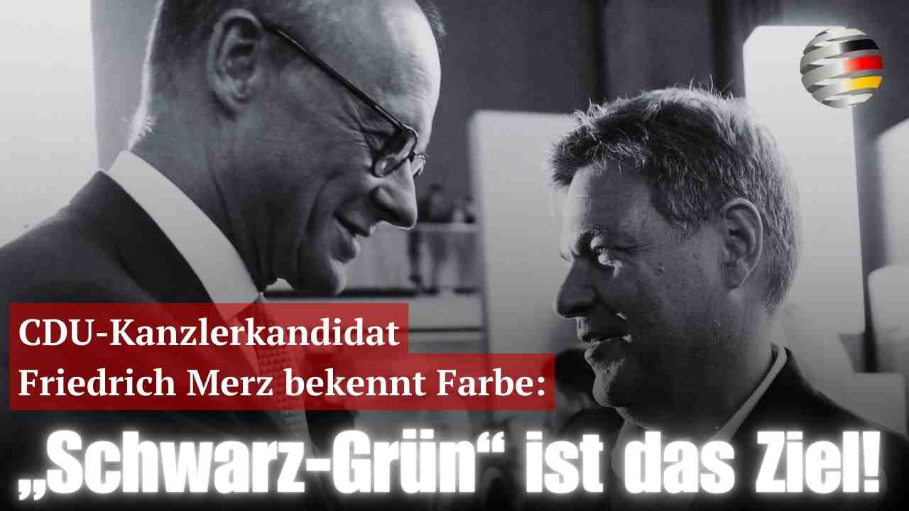 CDU-Kanzlerkandidat Friedrich Merz bekennt Farbe: „Schwarz-Grün“ ist ...